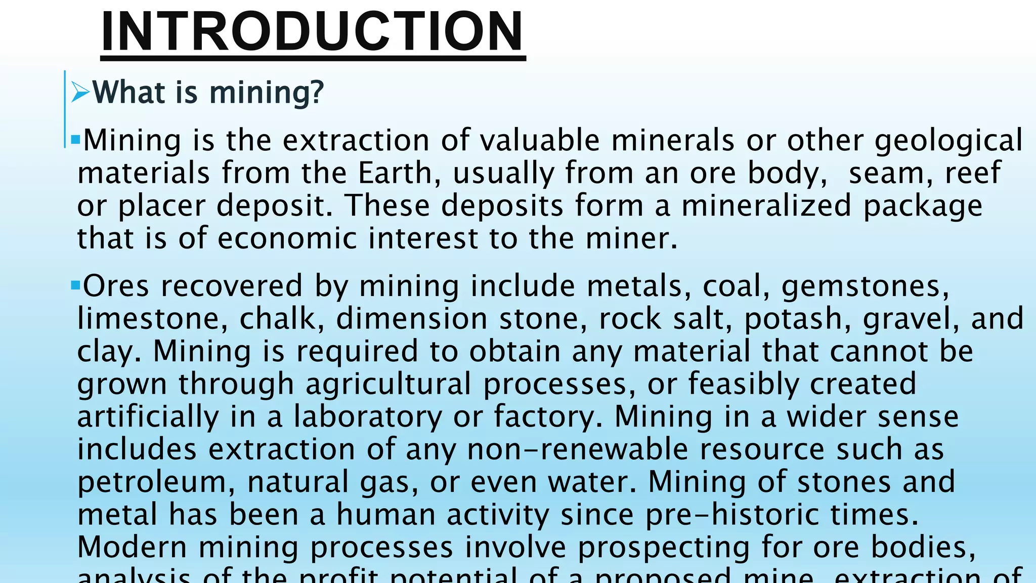 Impacts of mining on environment | PPTX