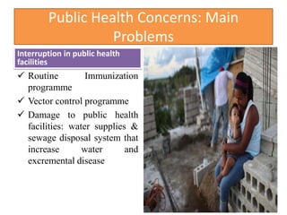 Impacts of natural disaster globally public health | PPTX