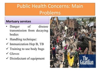 Impacts of natural disaster globally public health | PPTX