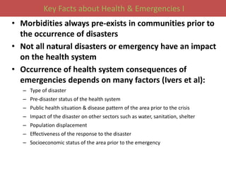 Impacts of natural disaster globally public health | PPTX