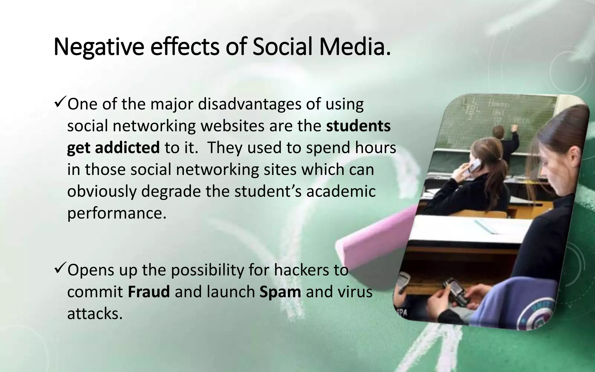 Social Media and its impact on students | PPTX