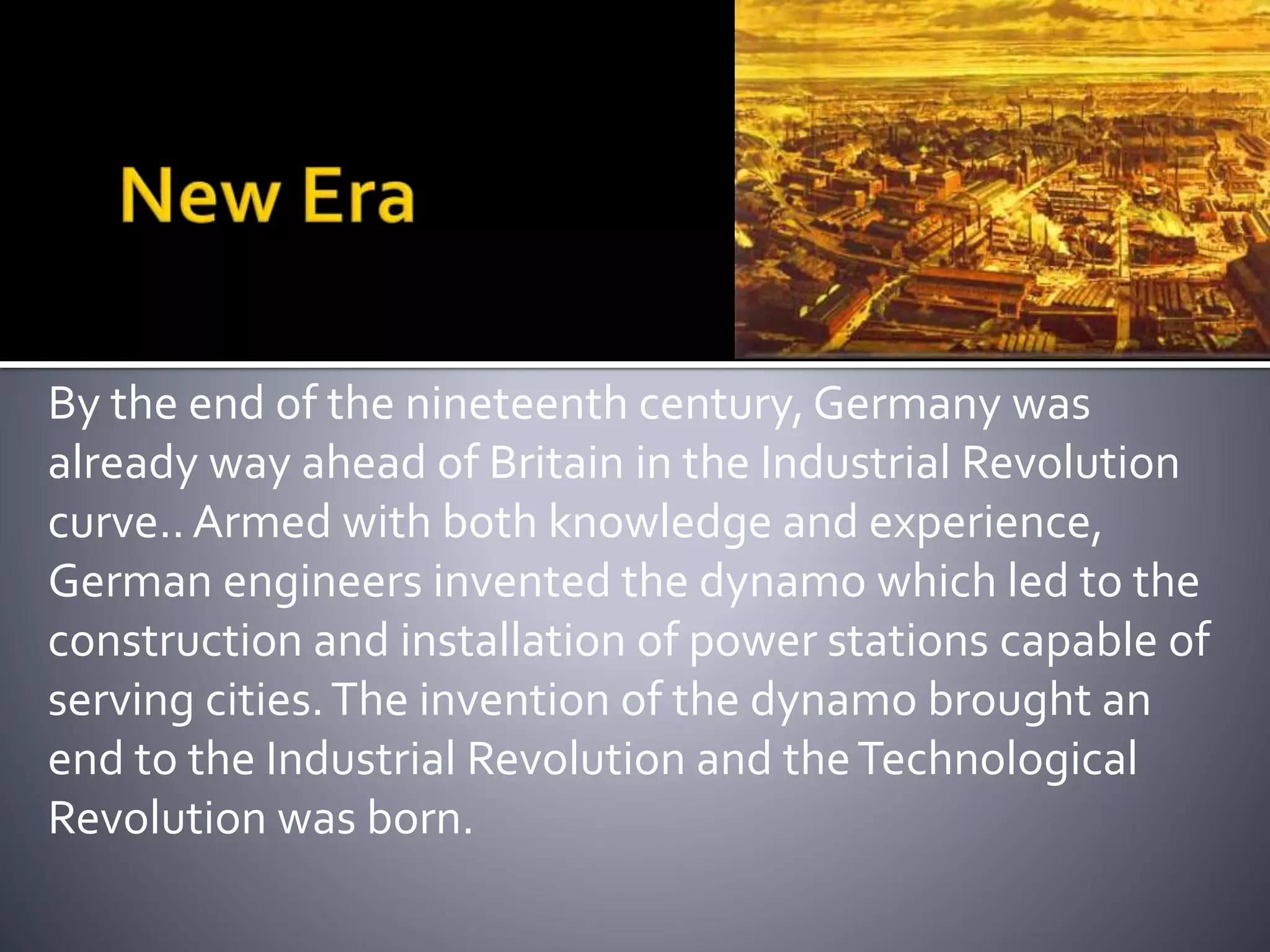 Impacts of the industrial revolution in Germany -Paula, Mariano and ...