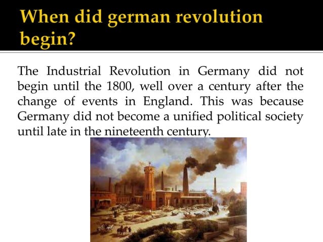 Impacts of the industrial revolution in Germany -Paula, Mariano and ...