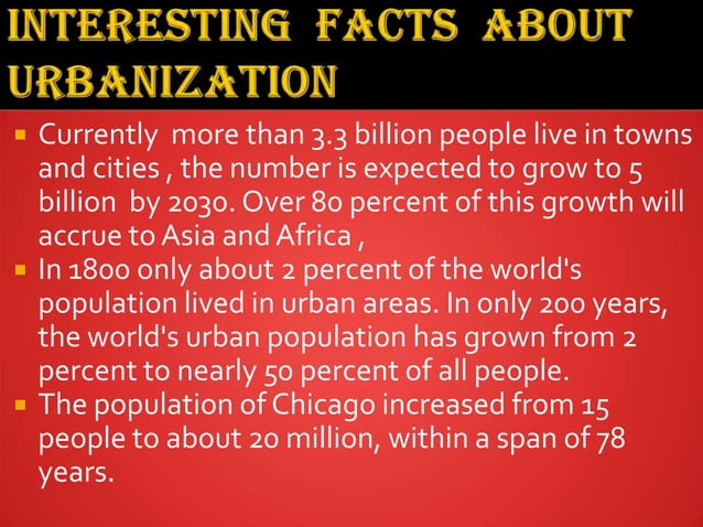 Impacts of Urbanization | PPTX