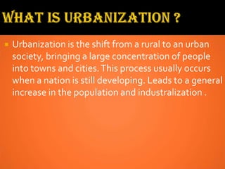 Positive Effects Of Urbanization