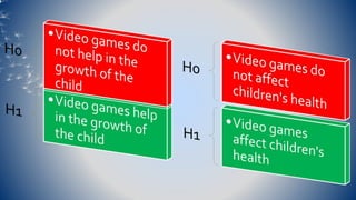 Impacts of video games on childrens | PPTX