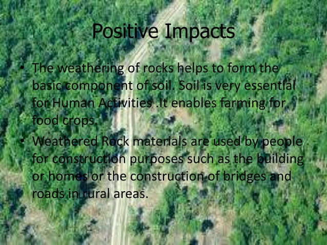 Impacts of Weathering and Erosion on Human Activities | PPTX | Geology ...