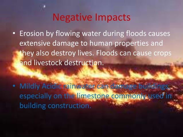 Impacts of Weathering and Erosion on Human Activities | PPTX | Geology ...