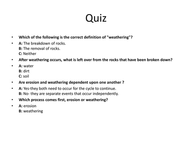 Impacts of Weathering and Erosion on Human Activities | PPTX | Geology ...