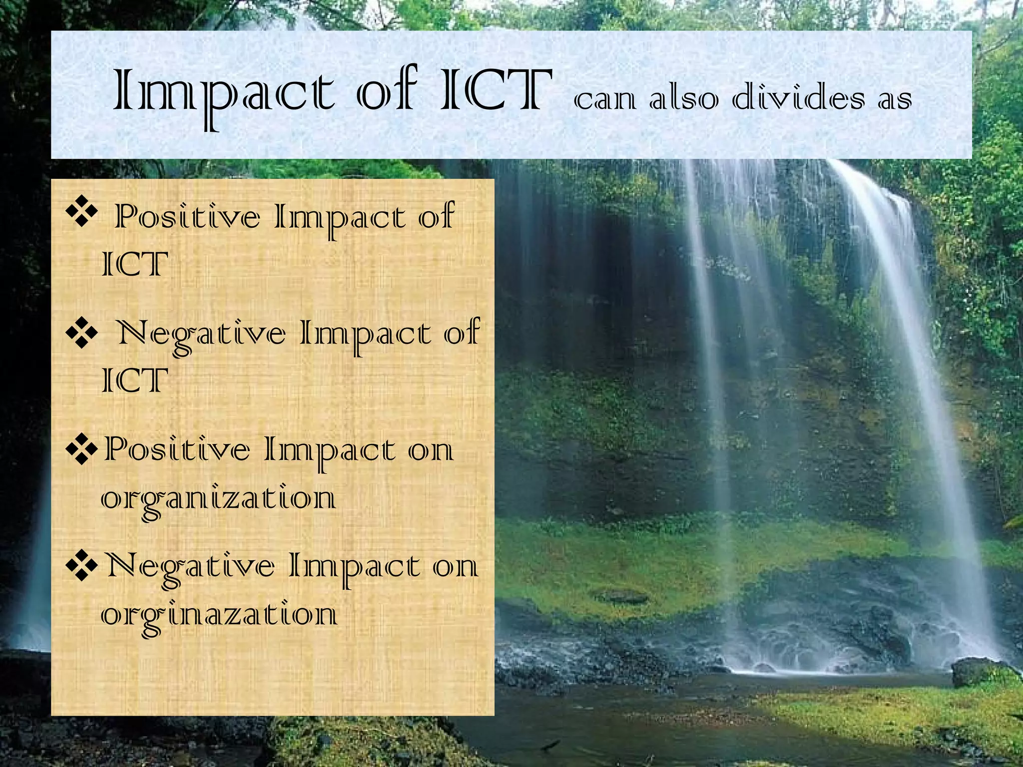 Impact of ICT | PPS