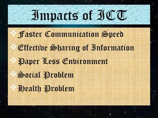 Impact of ICT | PPS | Internet | Computing
