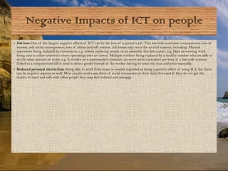 Impact of ICT | PPS | Internet | Computing