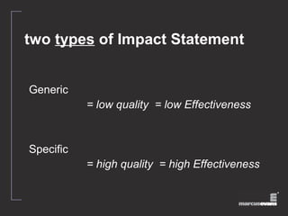 Impact statements | PPT