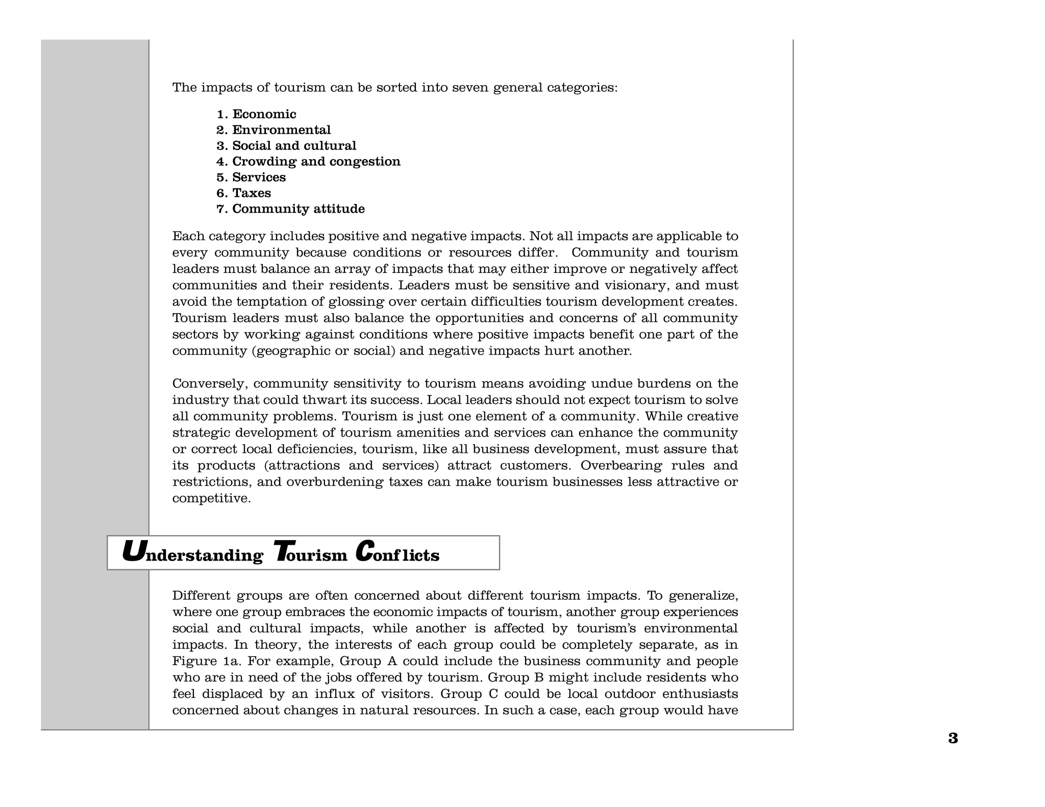 Impacts of Tourism | PDF