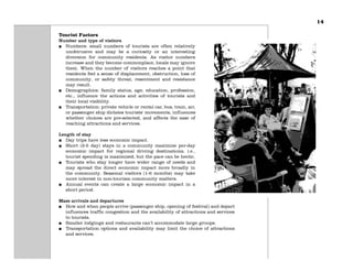 Impacts of Tourism | PDF