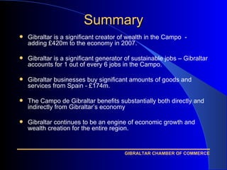 The impact of the economy of Gibraltar on the Campo de Gibraltar area | PPT