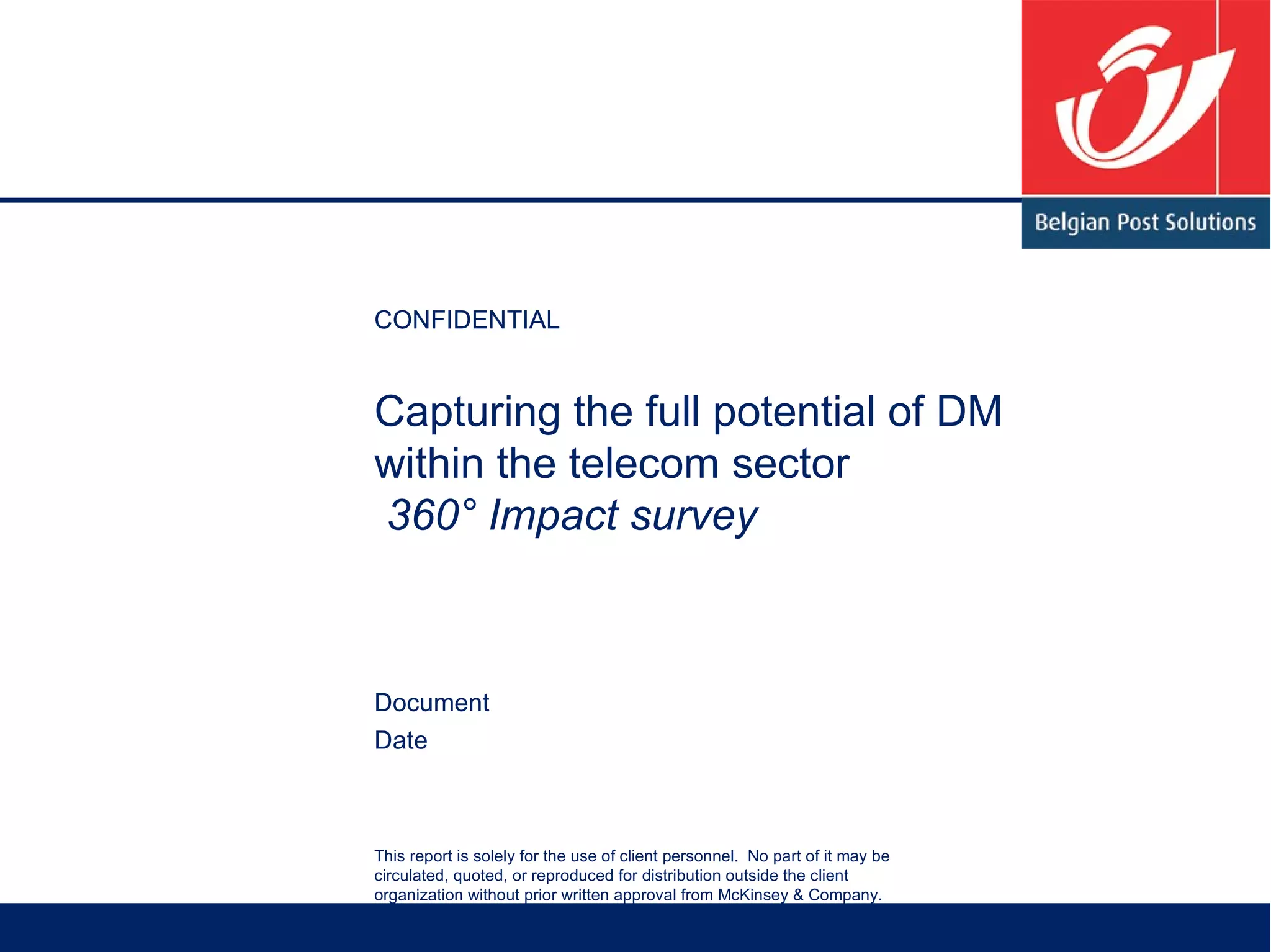 Impact Survey Telecom | PPT | Email | Internet
