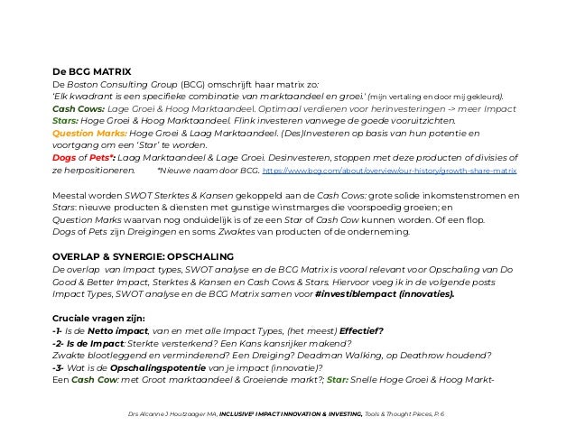 Impact SWOT BCG Matrix Intro 1 | PDF