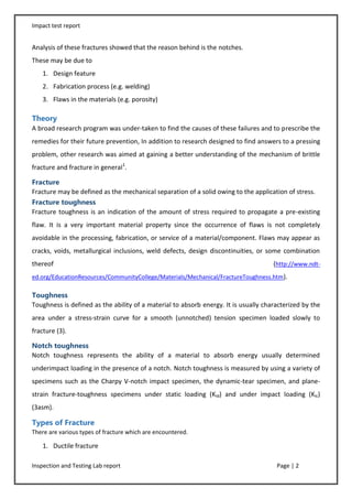 Impact test | DOCX