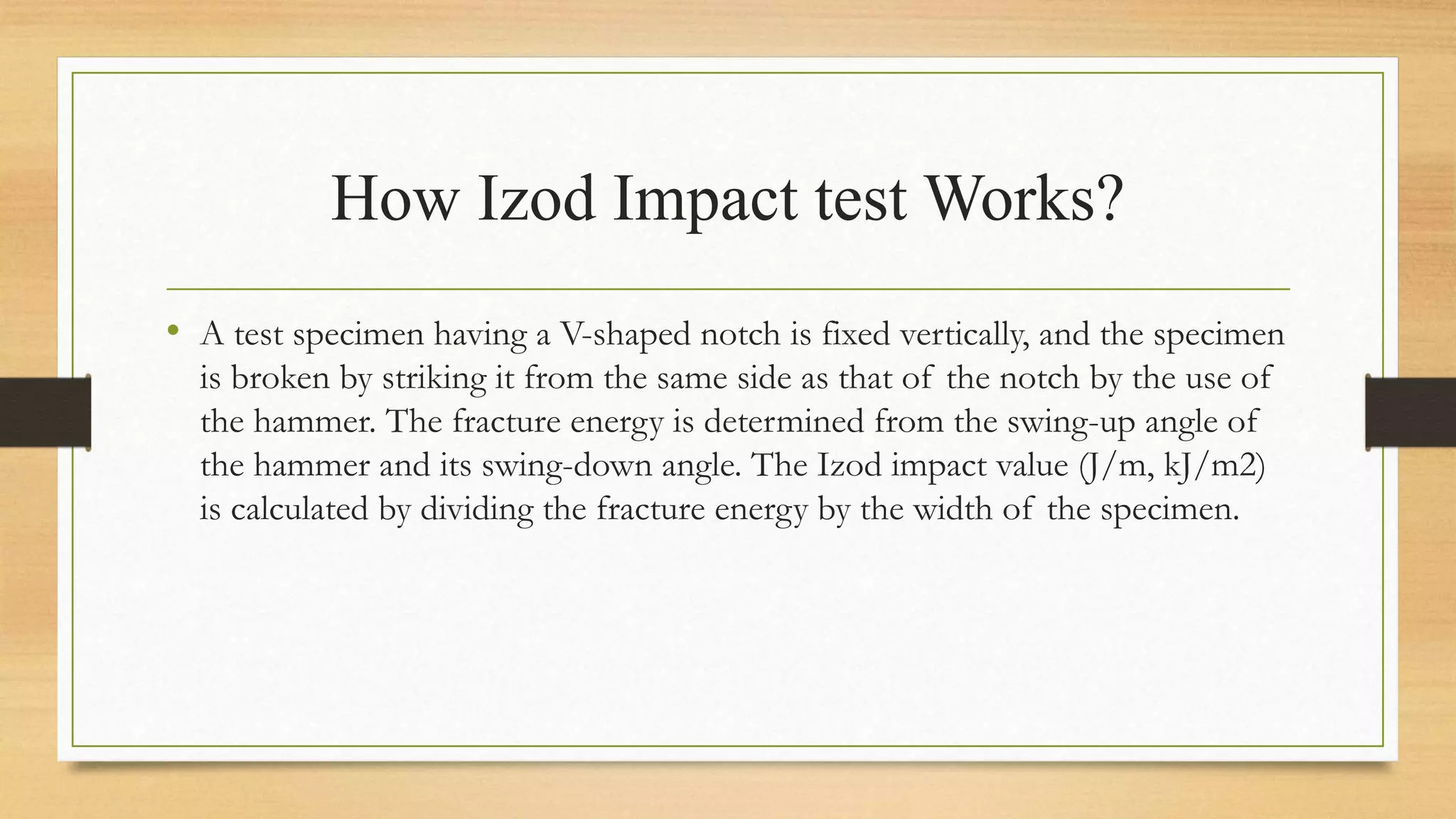 Impact test | PPTX