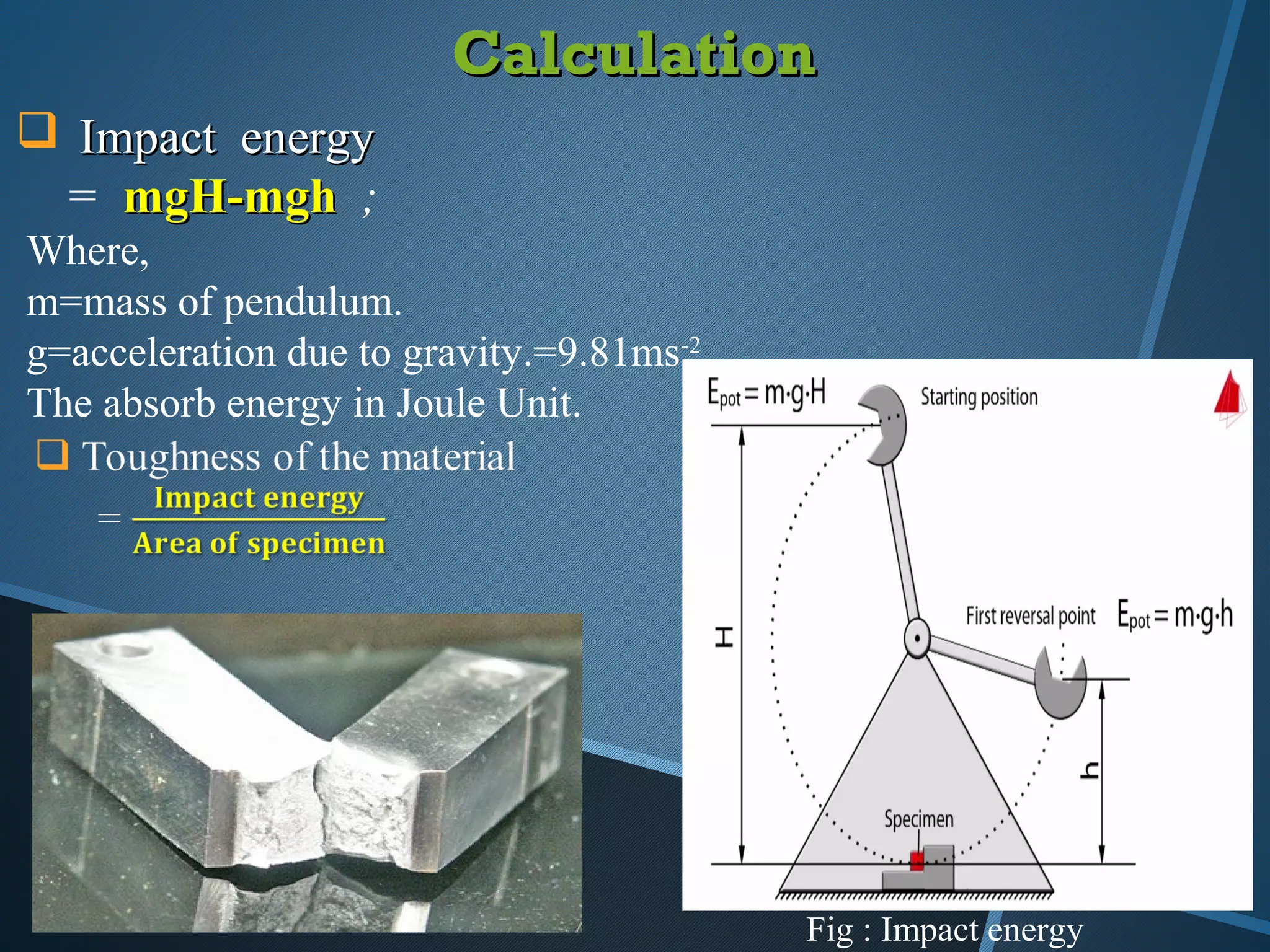 Impact test on metals | PPT