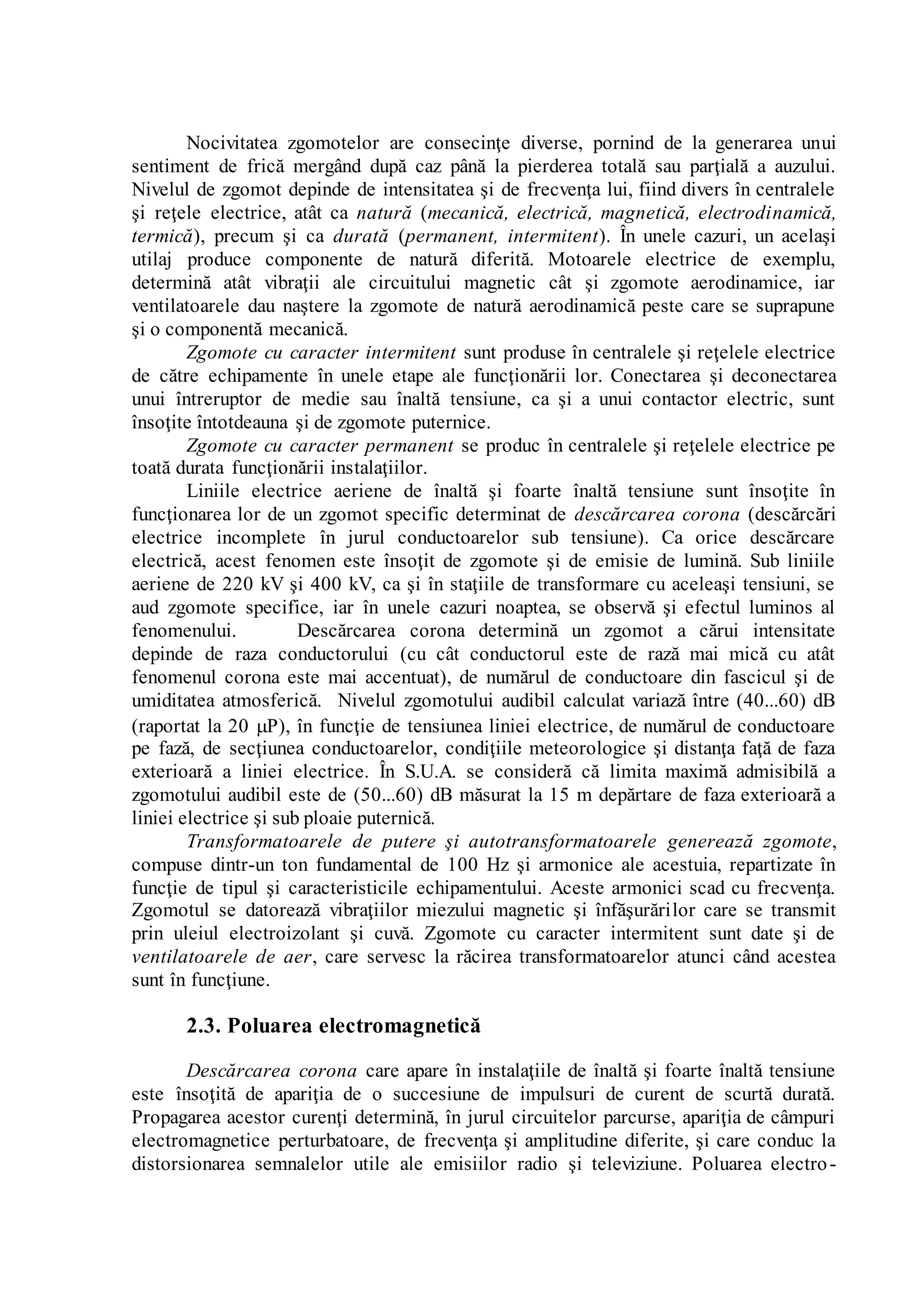 Impactul instalatiilor electrice_asupra | DOC