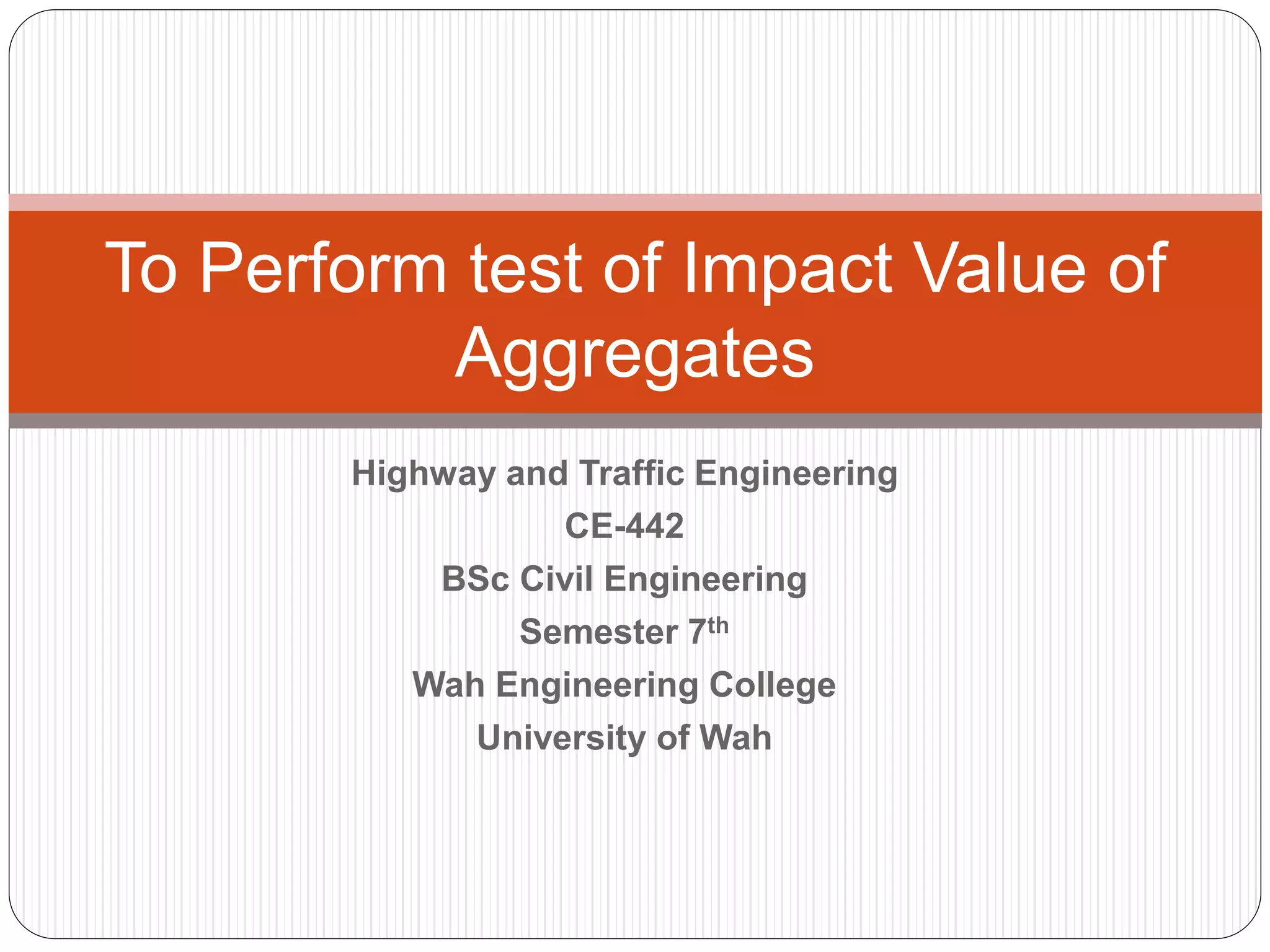 Impact value test | PPT