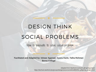 Design Think Social Problems - booklet | PPT