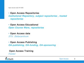 TU Delft sets the Default to Open Access | PPT