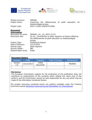 Impadao O1 contribution to desk research | PDF