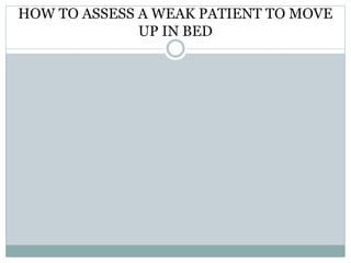 Impair body alignment and mobility & nursing care | PPTX