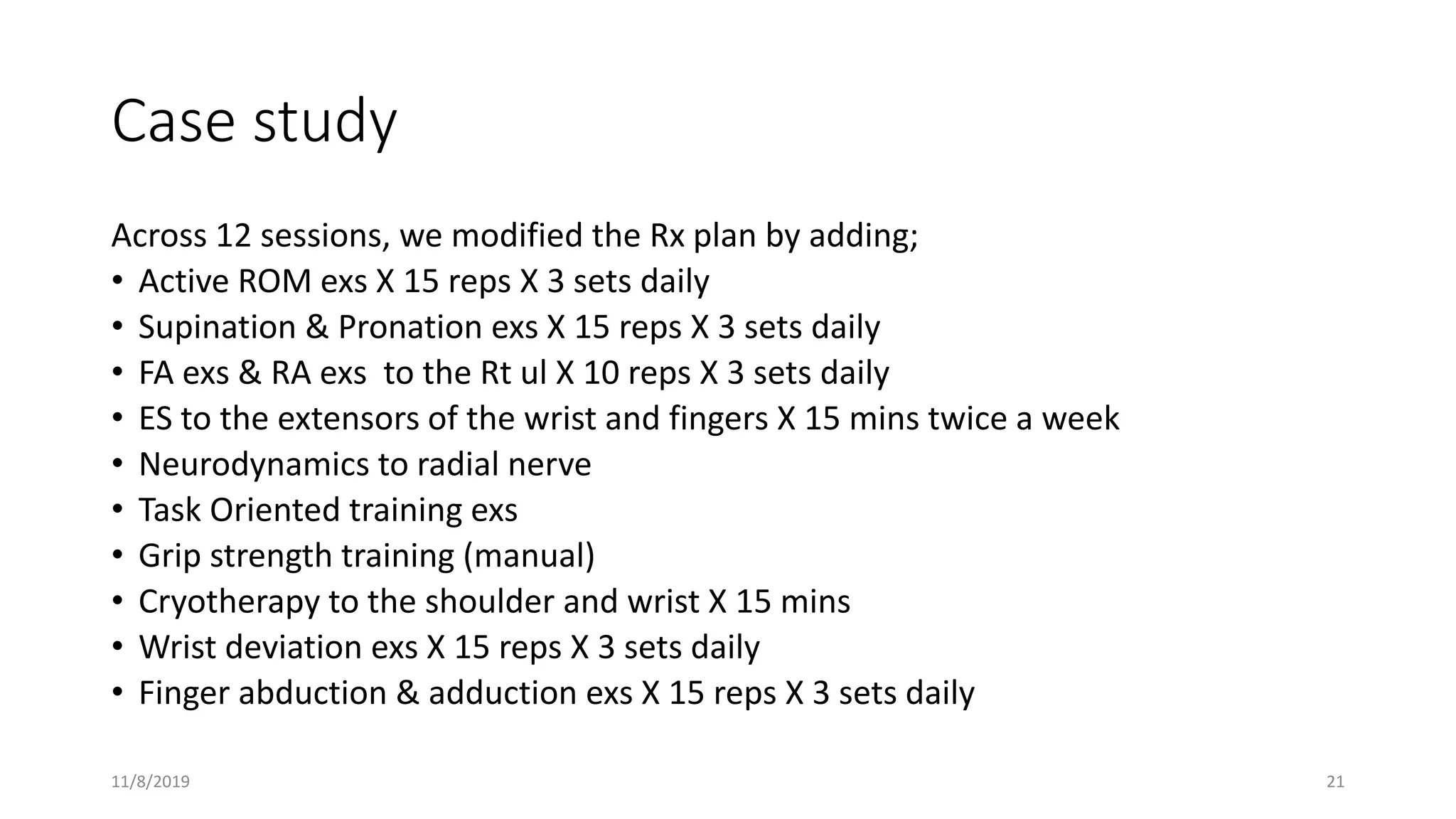 Impaired function of right upperlimb as a post surgical complication in ...