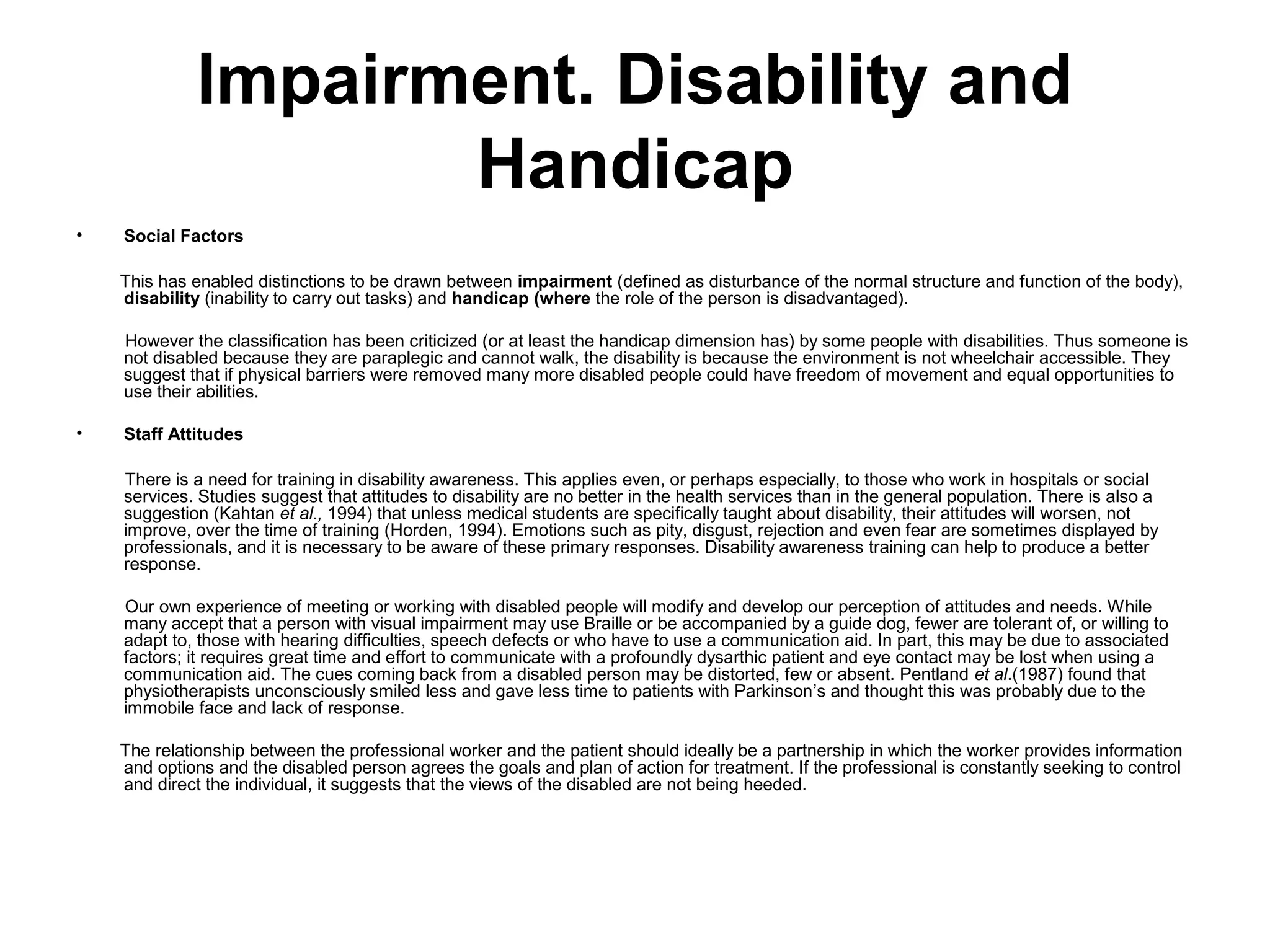 Lecture 15:Impairment, disabilty & handicap-DR.Naif