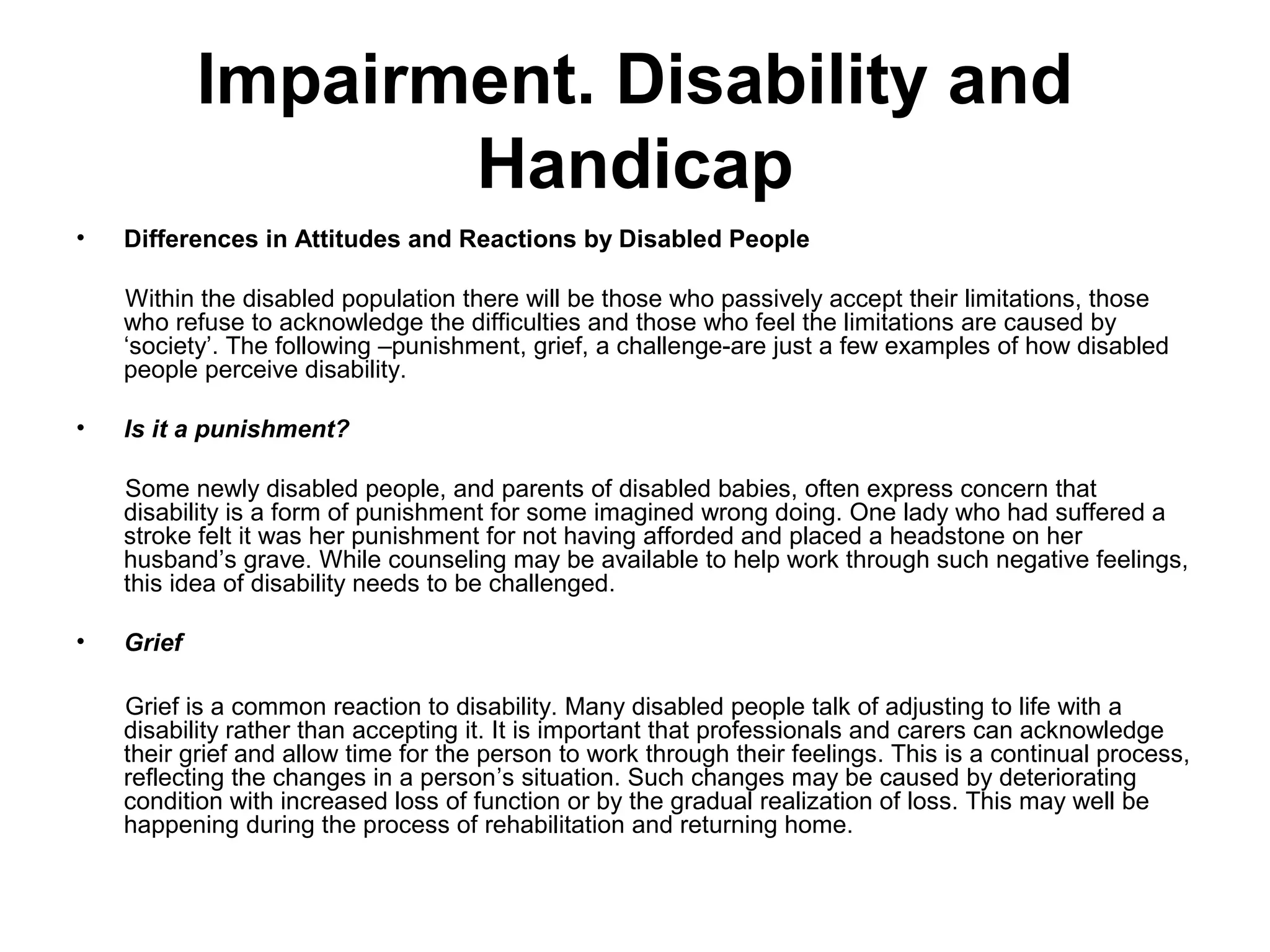 Lecture 15:Impairment, disabilty & handicap-DR.Naif
