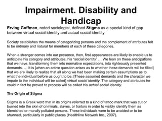 Lecture 15:Impairment, disabilty & handicap-DR.Naif