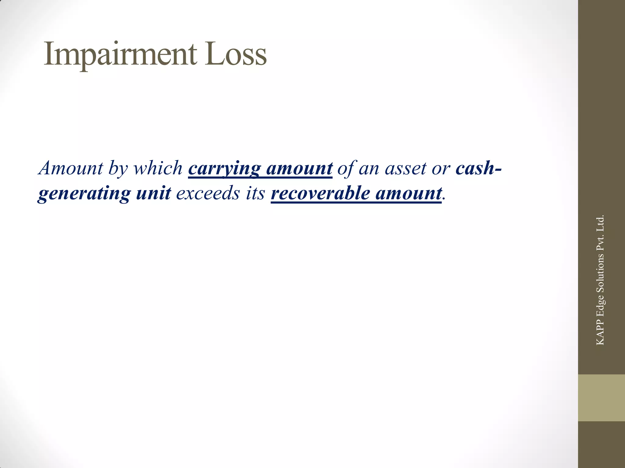 Impairment of assets | PDF