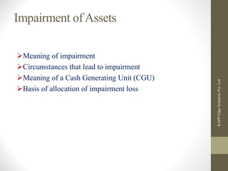 Impairment of assets | PDF