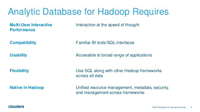 Impala 2.0 - The Best Analytic Database for Hadoop