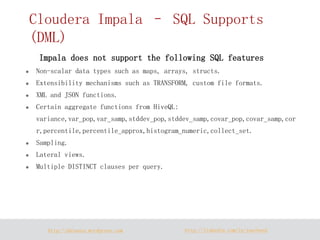 Impala SQL Support | PPT