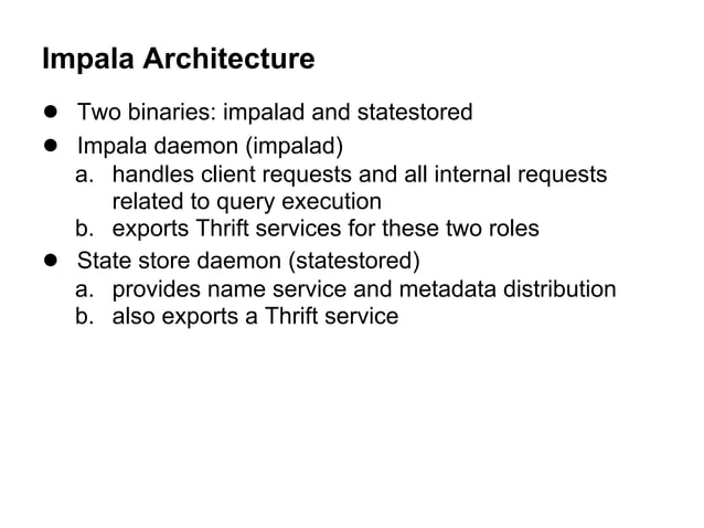 An Introduction to Impala – Low Latency Queries for Apache Hadoop | PPT
