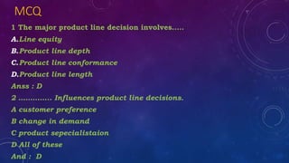 Product line decision | PPTX