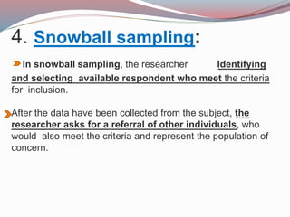 SAMPLING MEANING AND TYPES | PPT