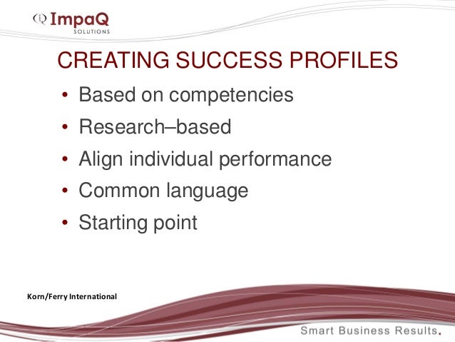 Using Success Profiles to Grow Your Business
