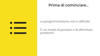 Imparare a Programmare | PPT