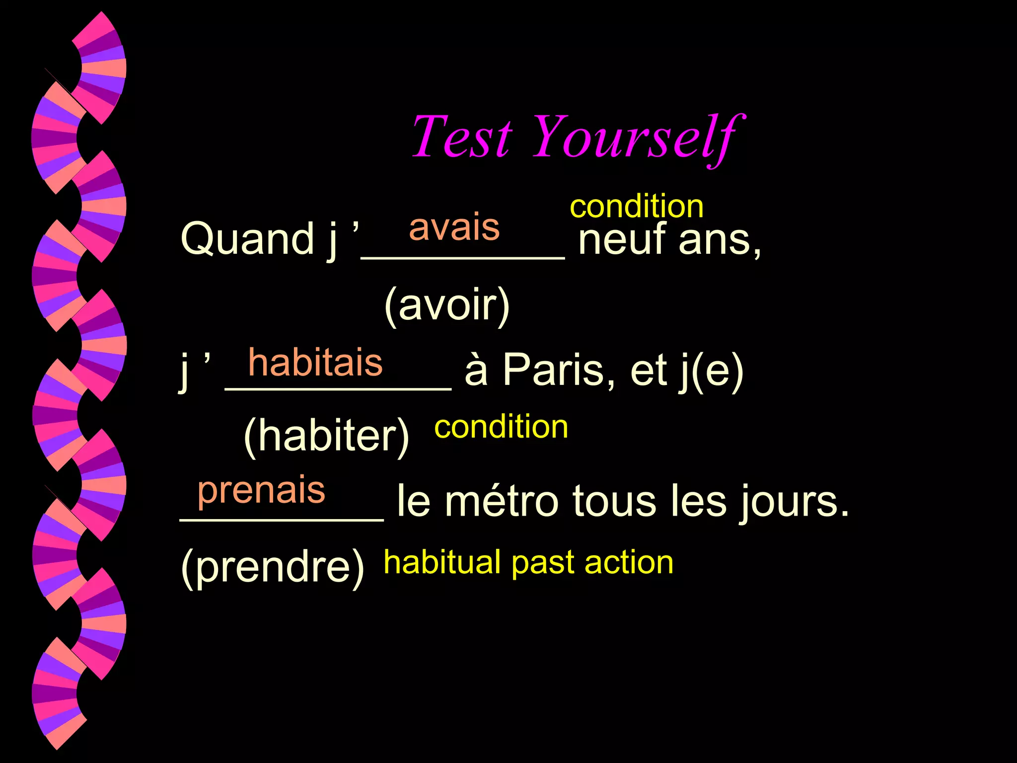 Imparfait vs passe compose | PPT