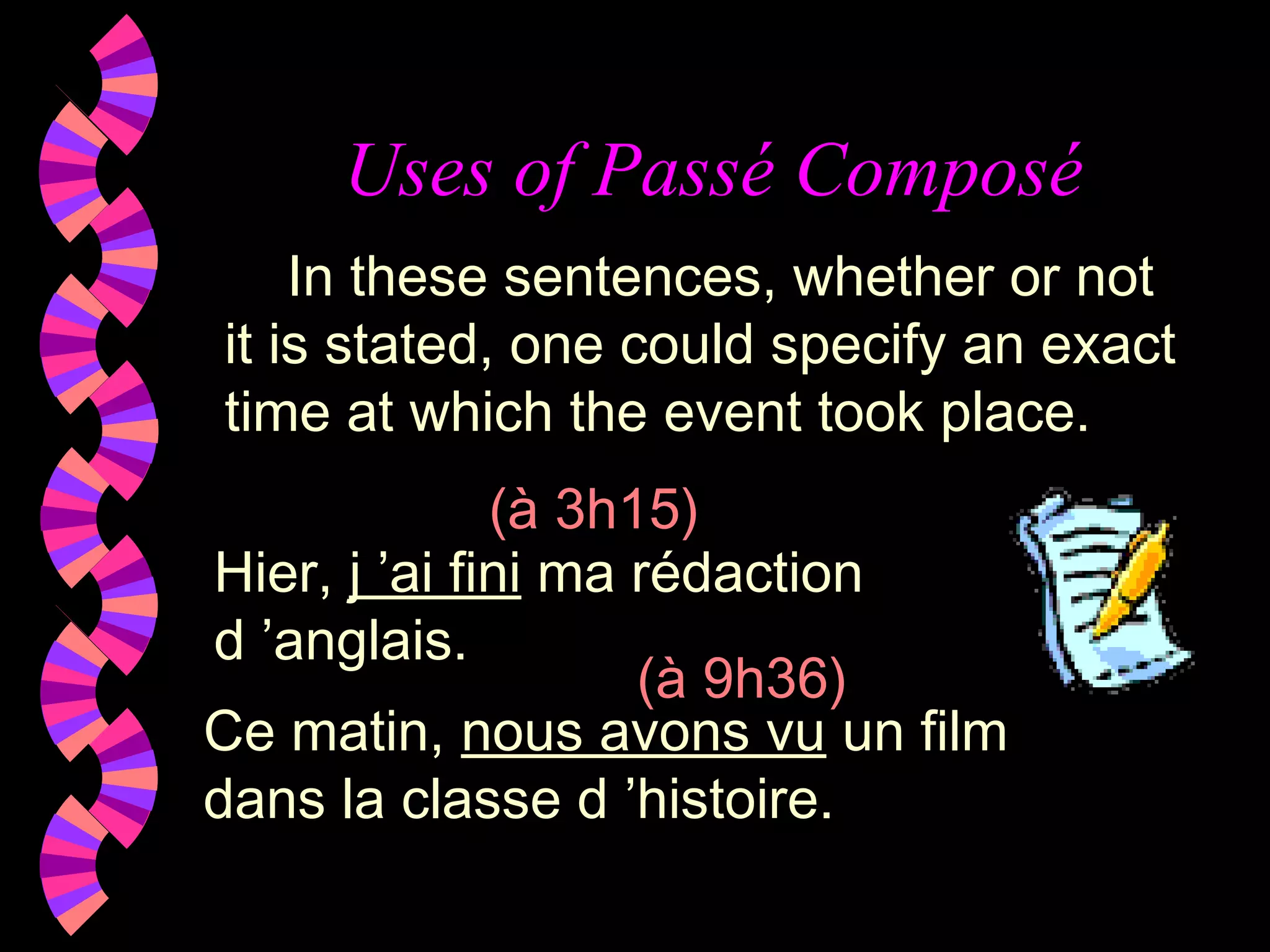Imparfait vs passe compose | PPT