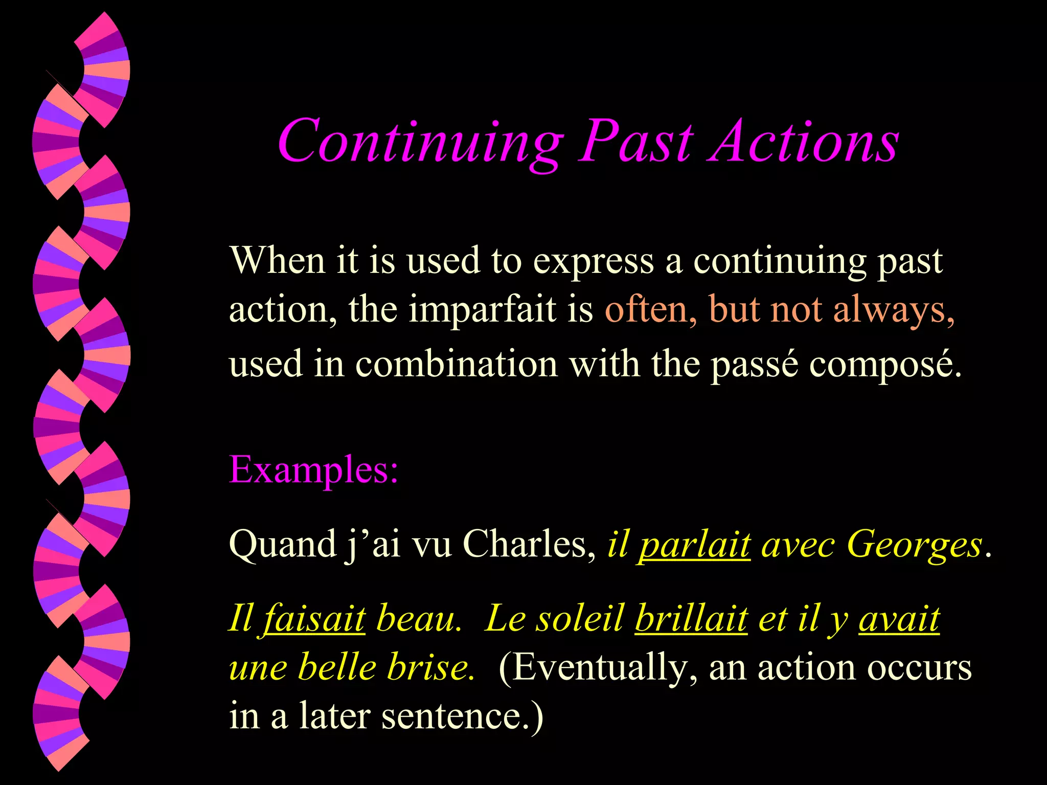 Imparfait vs passe compose | PPT
