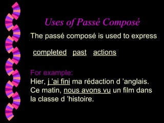 Imparfait vs passe compose | PPT