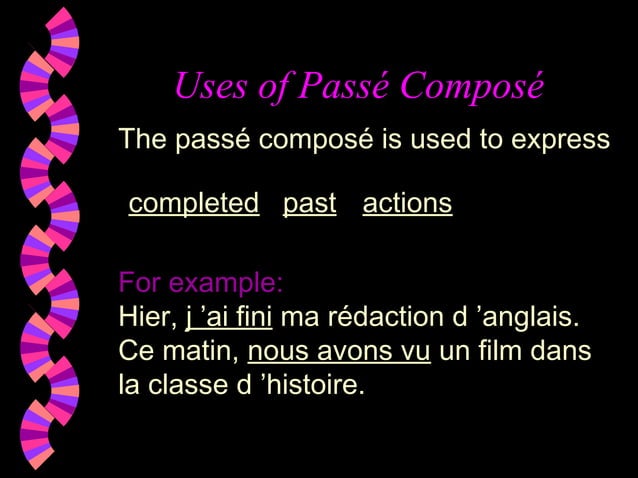 Imparfait vs passe compose | PPT
