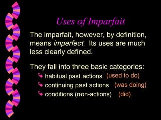 Imparfait vs passe compose | PPT